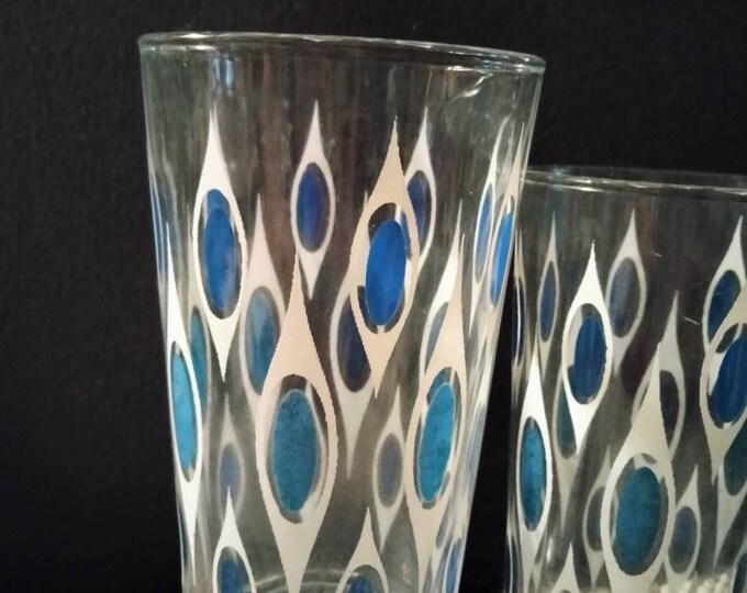 Vintage Set of 4 Atomic Eye Design Tumblers Unknown Maker. - Etsy