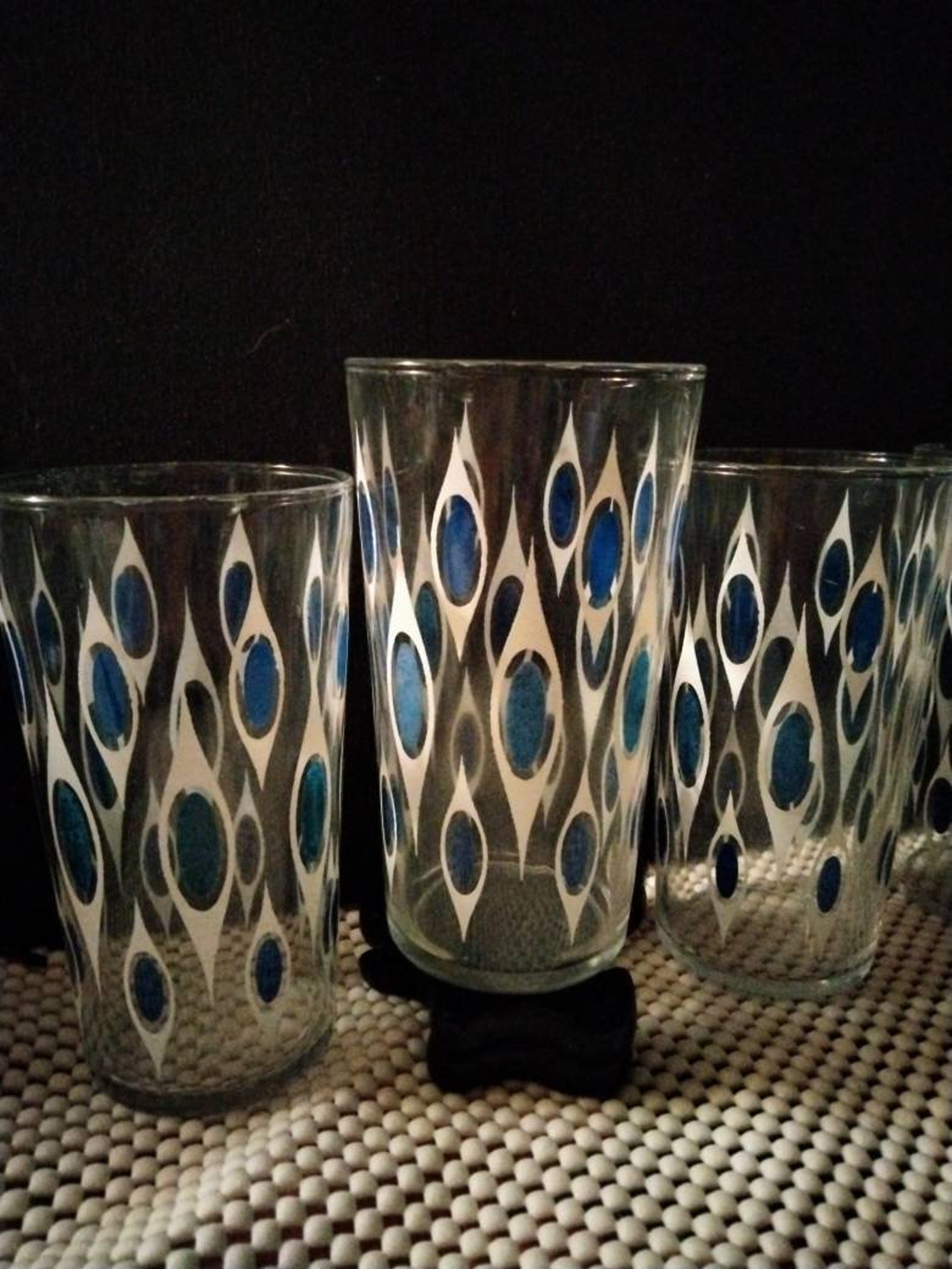 Vintage Set of 4 Atomic Eye Design Tumblers Unknown Maker. - Etsy