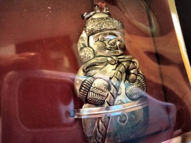 New Old Stock Gorham Silver Snowman Ornament Set - Etsy