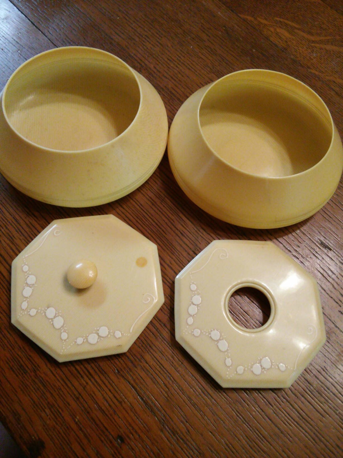 Vintage Celluloid Dresser Set Circa 1930s Hair Receiver & | Etsy