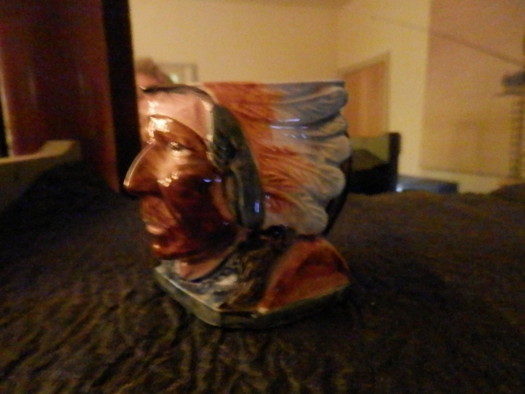 Mini American Indian Toby Mug Vintage Made in Occupied Japan - Etsy