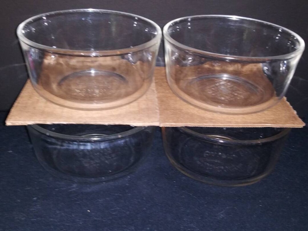 Set of 4 Retro Age Thick Pyrex 2 Cup Bowls - Etsy