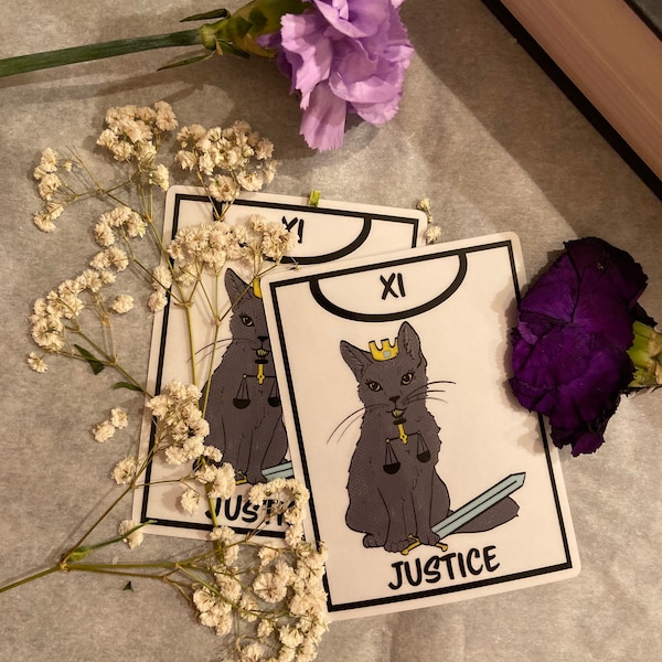 Justice Tarot Card - Etsy