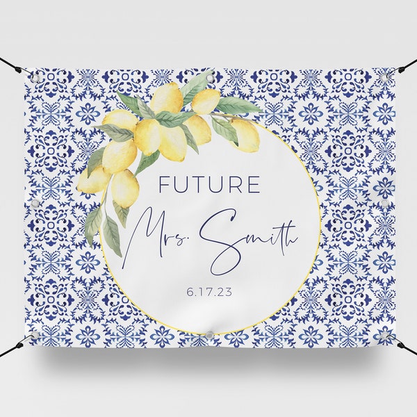 Amalfi Coast Theme Birthday Banner - Etsy