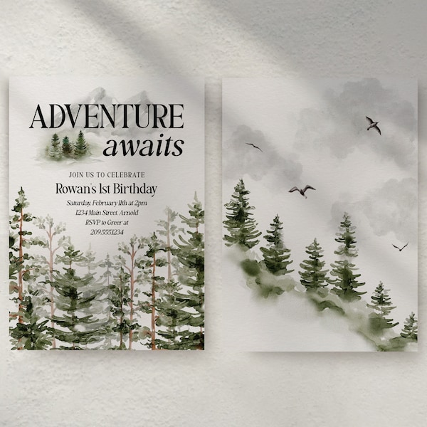 National Park Invite - Etsy