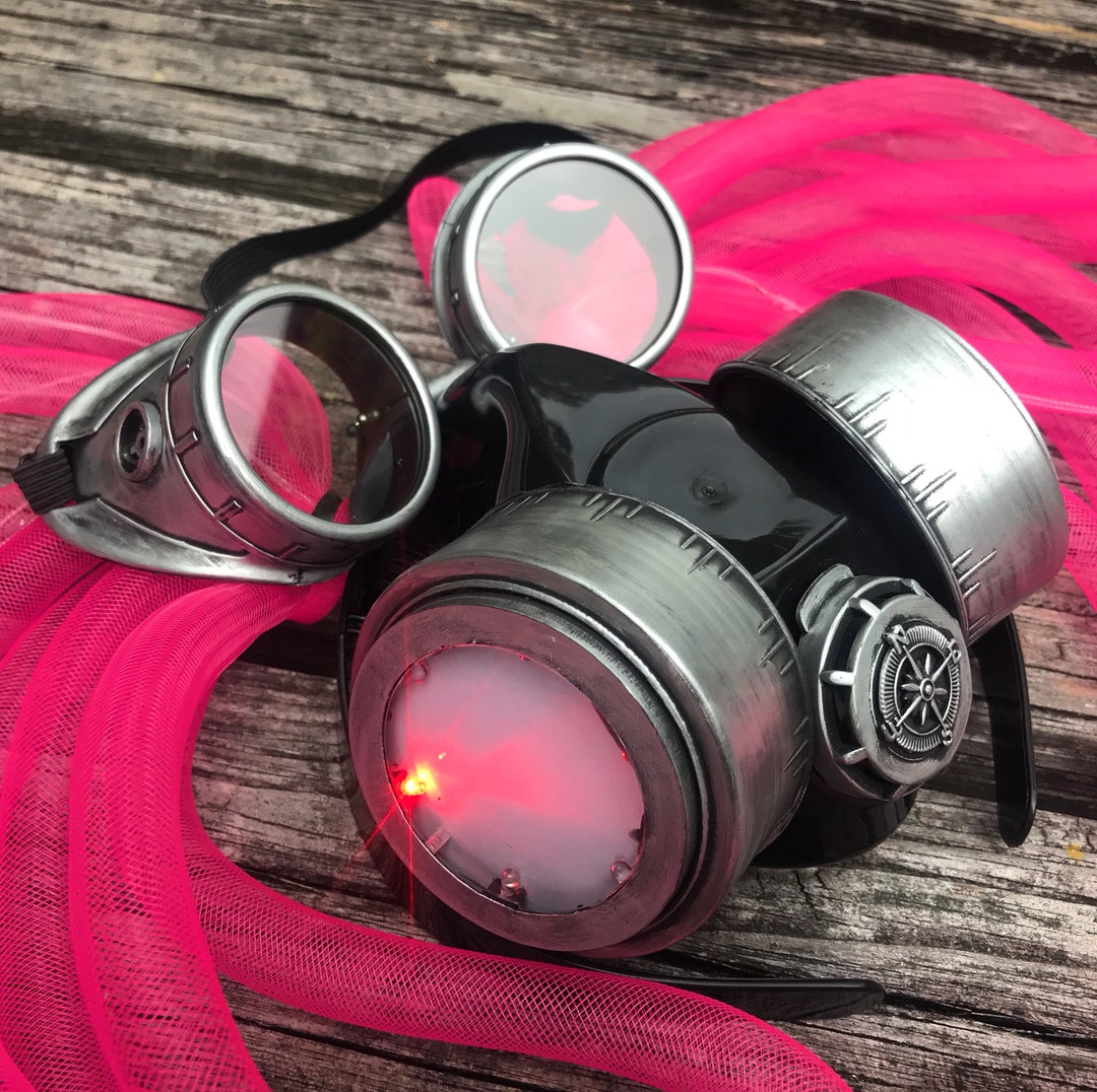 Steampunk Dust Mask Goggles Rave Glasses Victorian Gcg Aviator Cosplay ...
