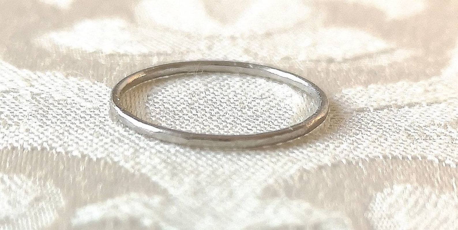 Platinum Wedding Band Simple Platinum Ring 1mm Band Thin Ring Skinny ...