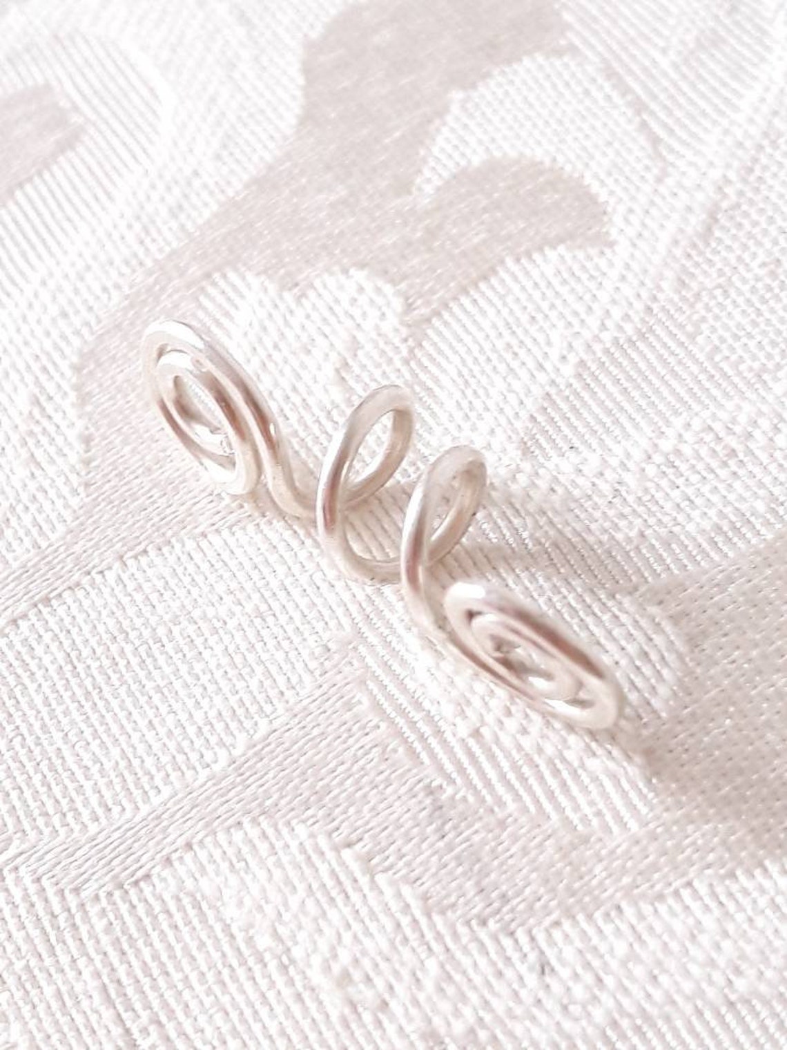 Sterling Silver Hair Spiral Dreadlock Accessories Plait - Etsy