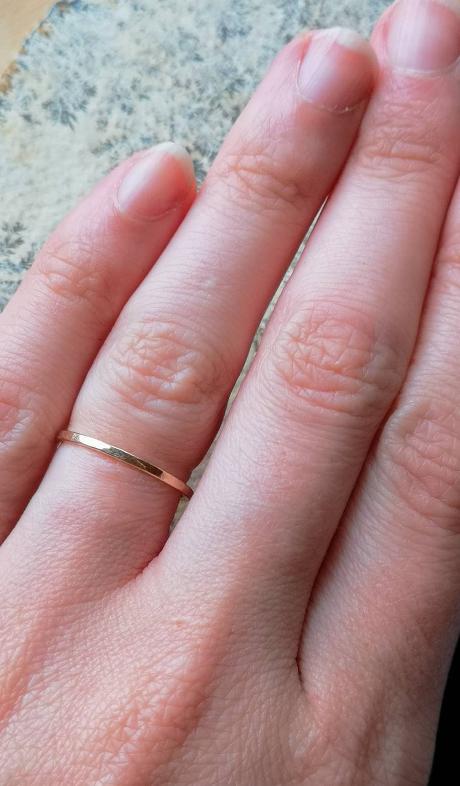 Yellow Gold Band Simple Gold Ring Gold Stacking Ring | Etsy