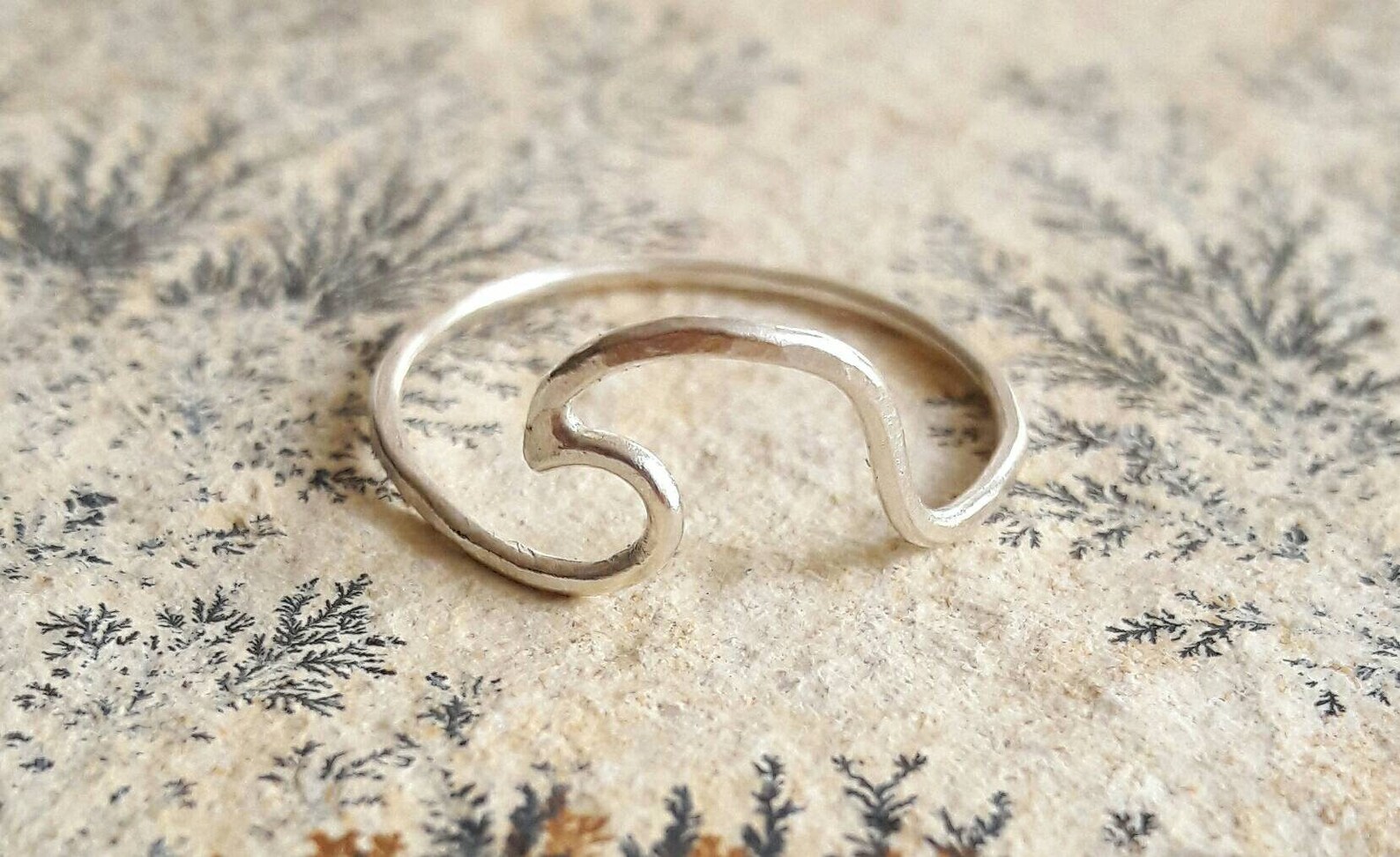 Sterling Silver Wave Ring Beach Ring Ocean Wave Ring - Etsy