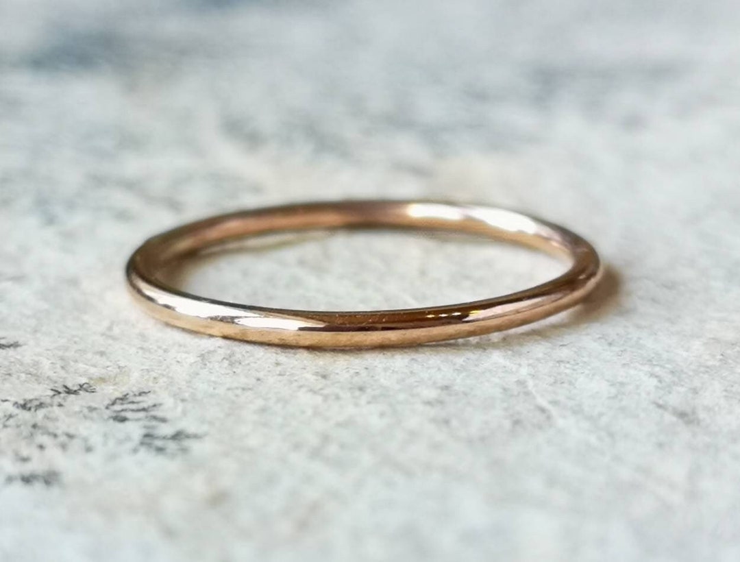 Simple Rose Gold Ring - Rose Gold Fill - Pink Gold Ring - Rose Gold ...