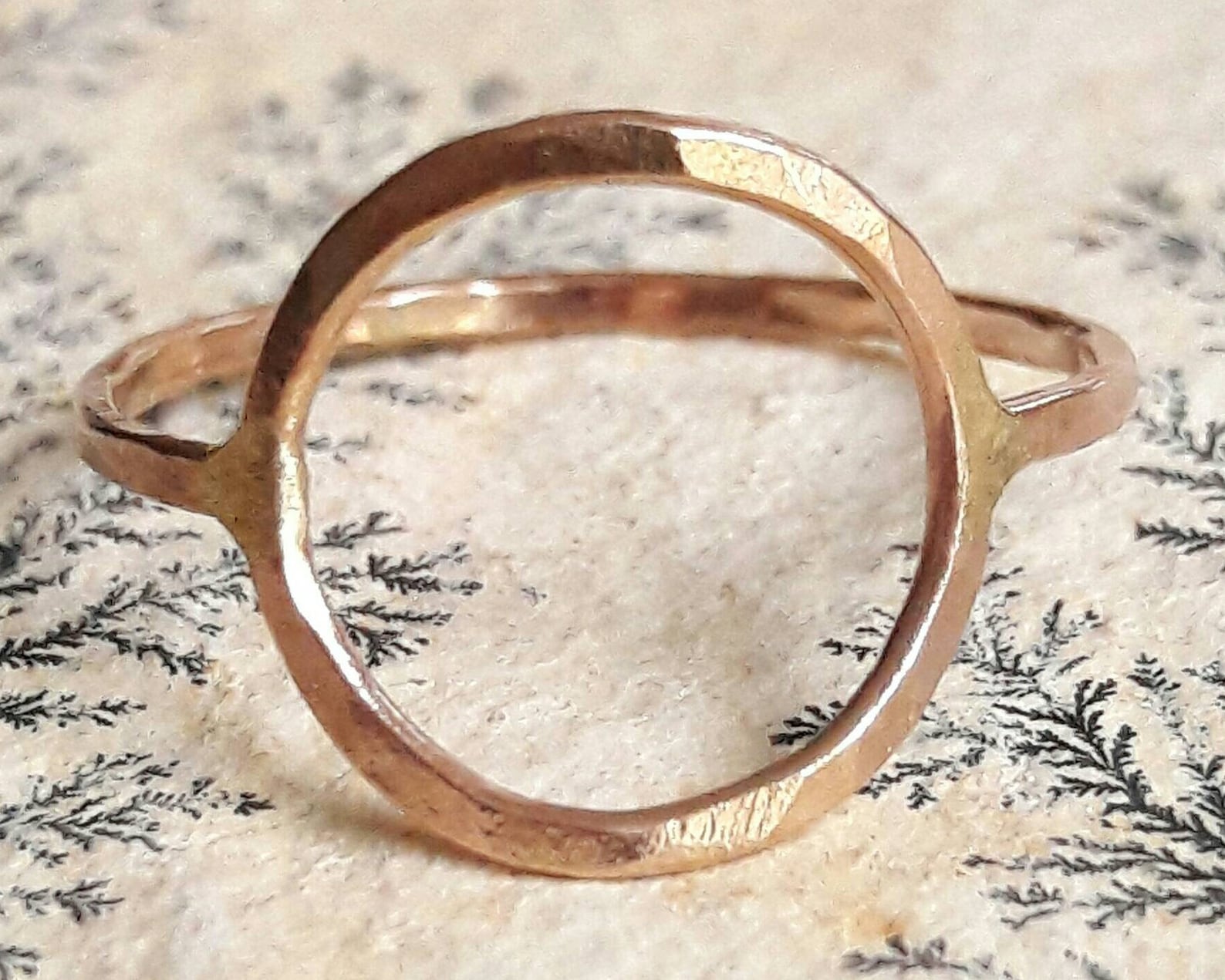 Yellow Gold Circle Ring Gold Fill Ring Open Circle Ring - Etsy