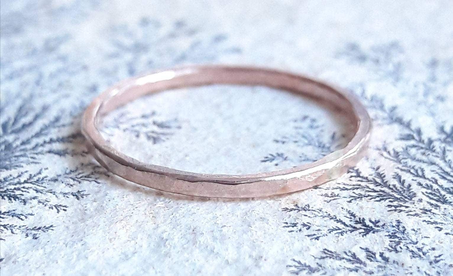 Simple Rose Gold Ring Rose Gold Fill Pink Gold Ring Rose | Etsy