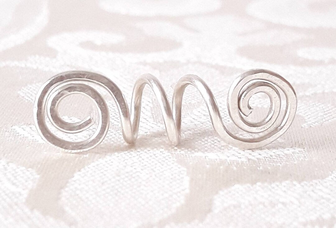 Sterling Silver Hair Spiral - Dreadlock Accessories - Plait Beads ...