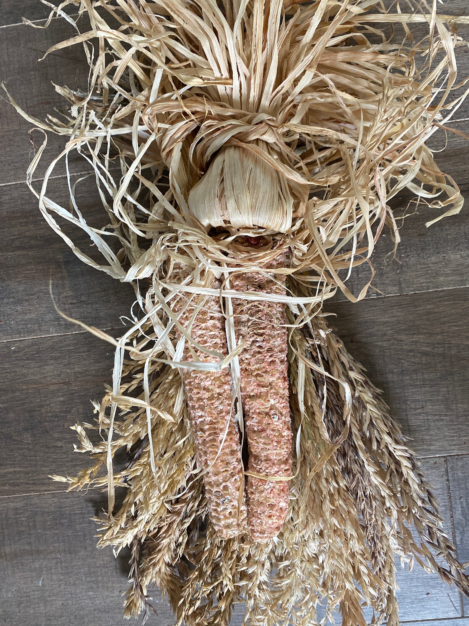 Dried Corn Cob Tassels Wall Or Door Swag Hanger Husks Etsy