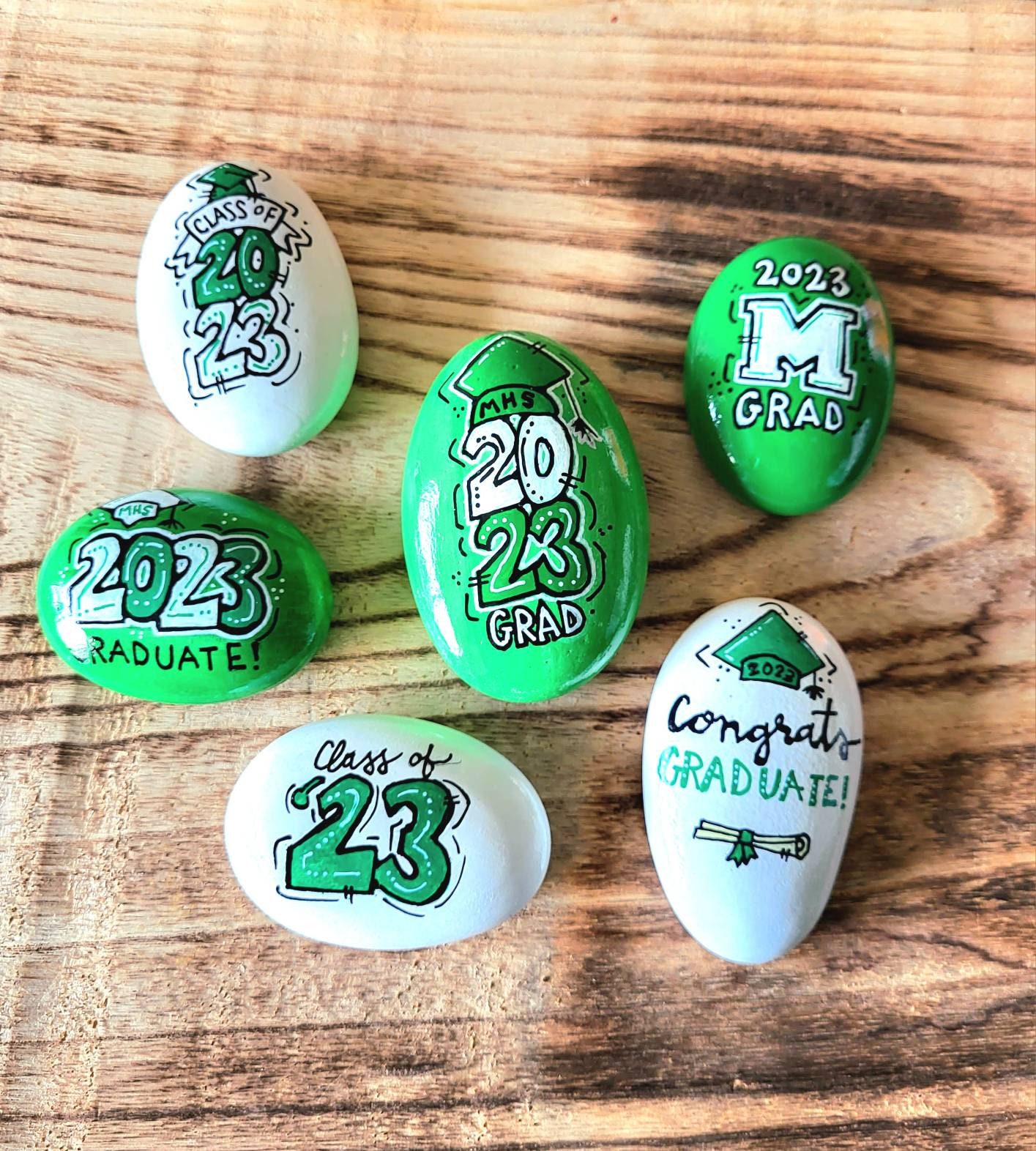 Graduation Painted Rock Gift, Custom Orders, Inspirational Painted ...