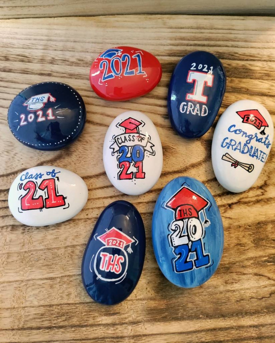 Graduation Painted Rock Gift, Custom Orders, Inspirational Painted ...