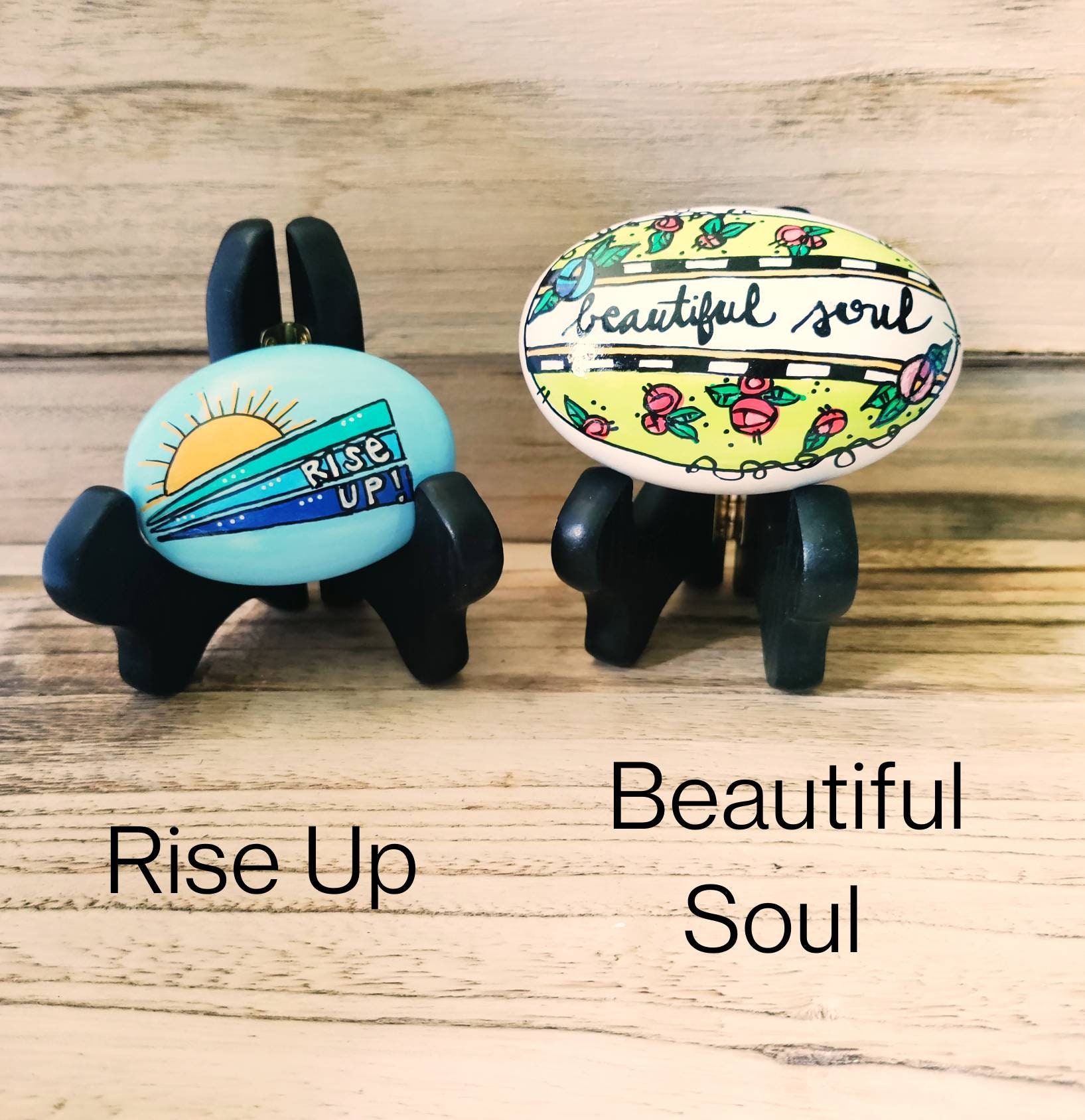 Hand-painted Inspirational Rocks: Motivational Quote Gifts - Etsy