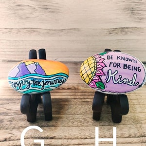 Painted Inspirational Positive Rocks, Painted Rocks, Motivational Gifts ...