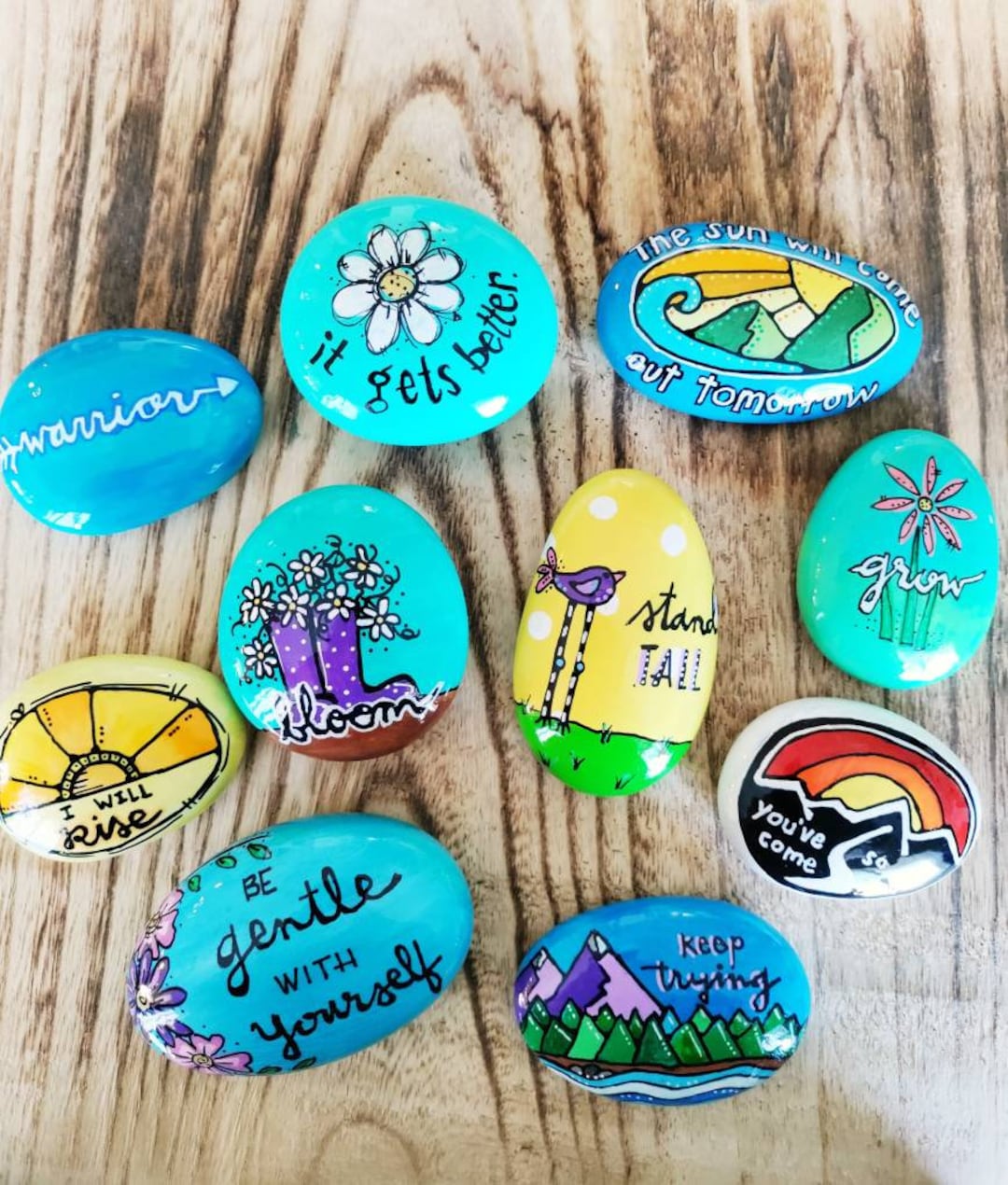 Inspirational Rocks, Painted Rocks, Motivational Gifts, Inspirational ...