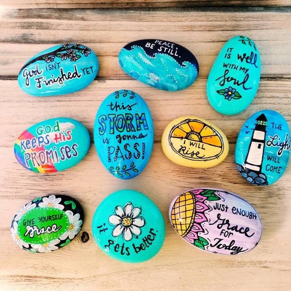 Inspirational Rocks - Etsy
