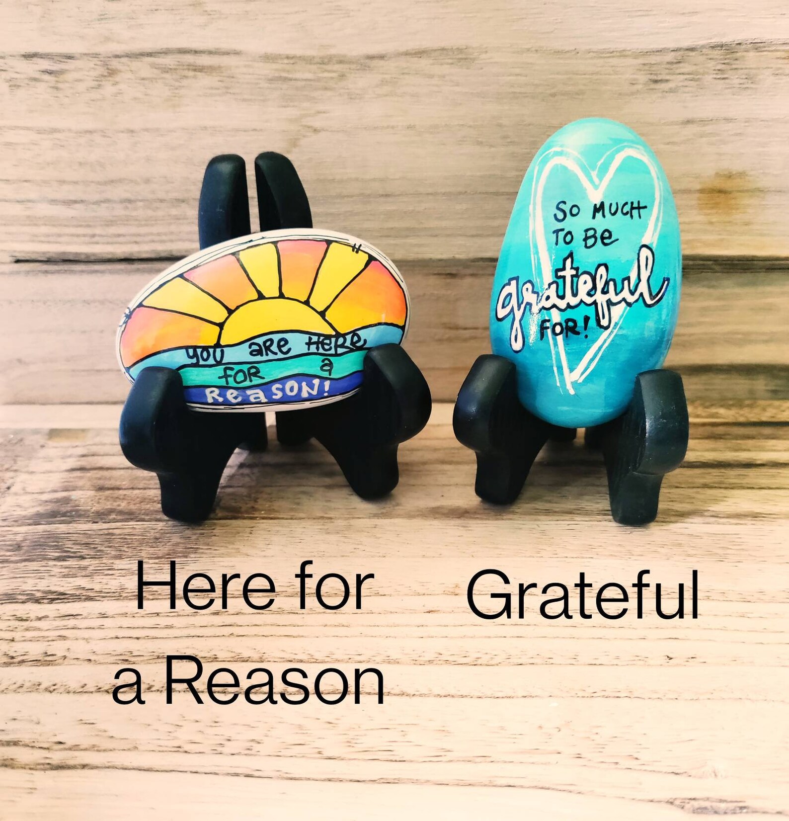 Hand-painted Inspirational Rocks: Motivational Quote Gifts - Etsy