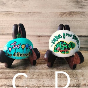 Painted Inspirational Positive Rocks, Painted Rocks, Motivational Gifts ...