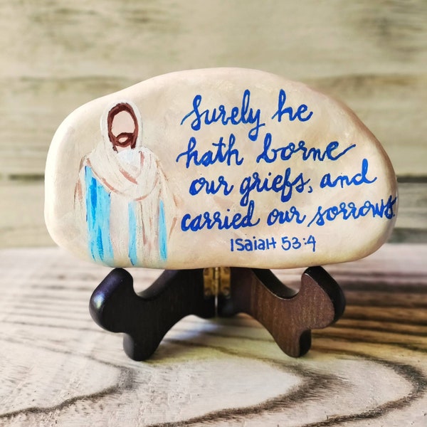 Jesus Painted Rock - Etsy