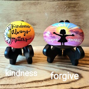 Hand-painted Inspirational Rocks: Motivational Quote Gifts - Etsy
