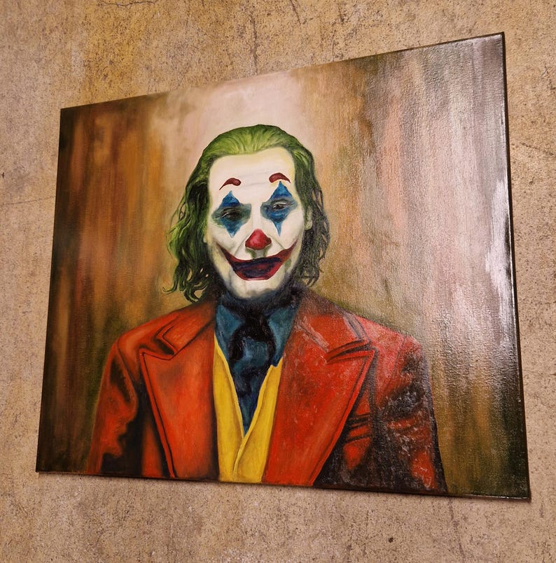 The Joker Oil-painting - Etsy