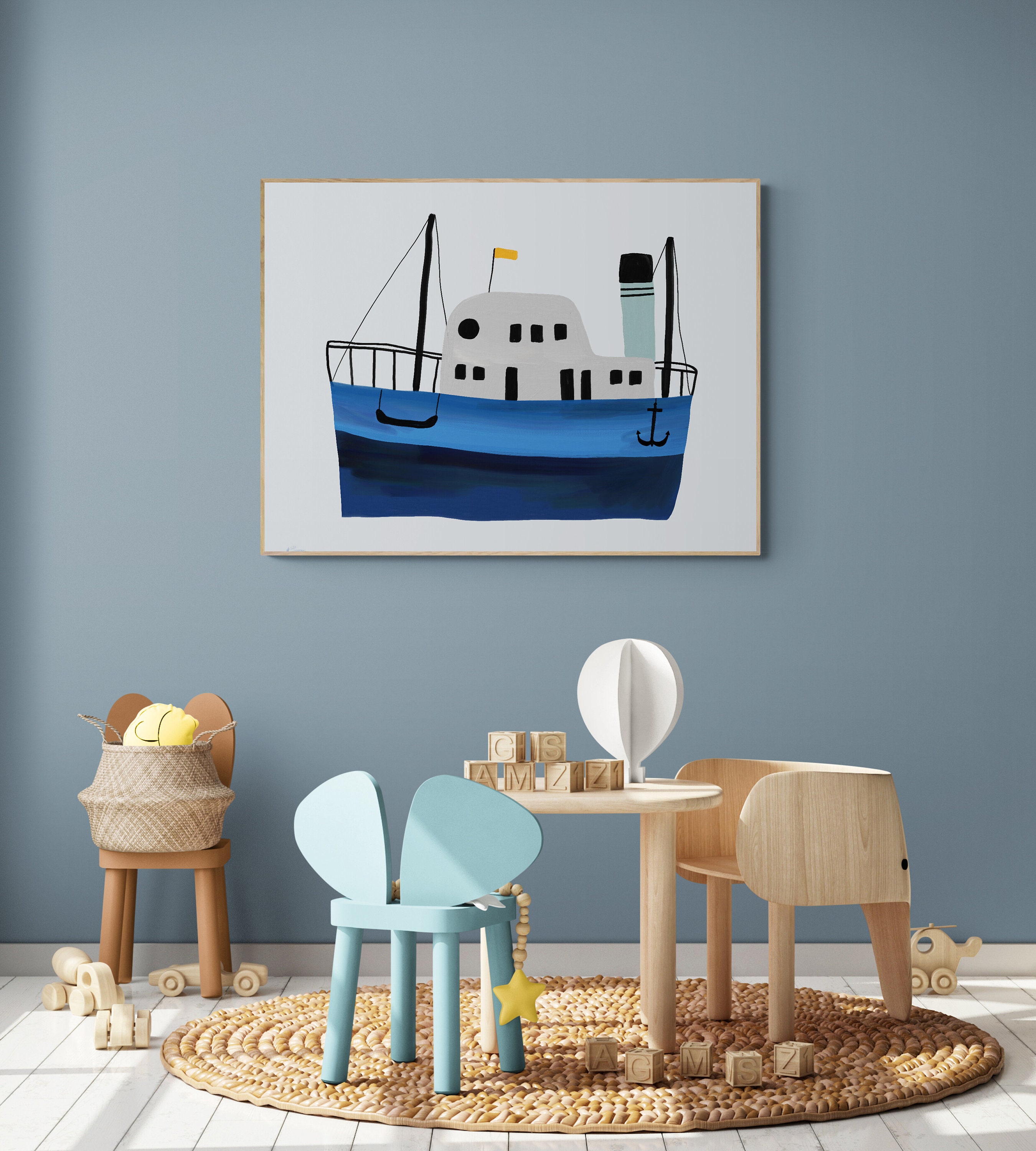 Wall Art Print, Kids Art Prints, Fun Art Print, Colorful Poster ...