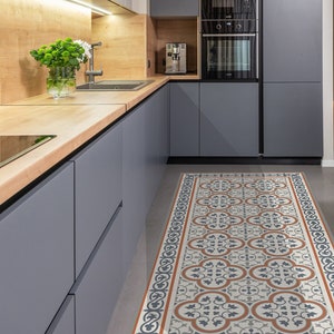 Vinyl Kitchen Mat, Non Absorbent Vinyl, PVC Kitchen Mat, Modern ...