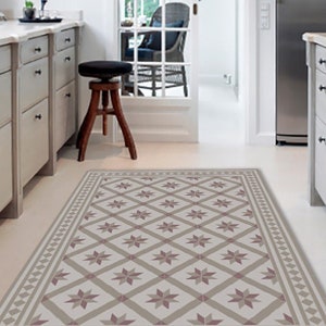 Modern Linoleum Kitchen Rug, PVC Floor Runner, Kitchen Vinyl Mat, Non ...