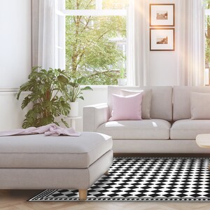 Vinyl Mat , Kitchen Mat, Geometric Tiles Decor, Nordic Design , Easy to ...