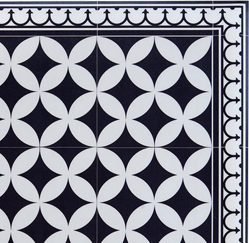 Rome Black & White Kitchen Mat Nordic Mat Design Livingroom - Etsy