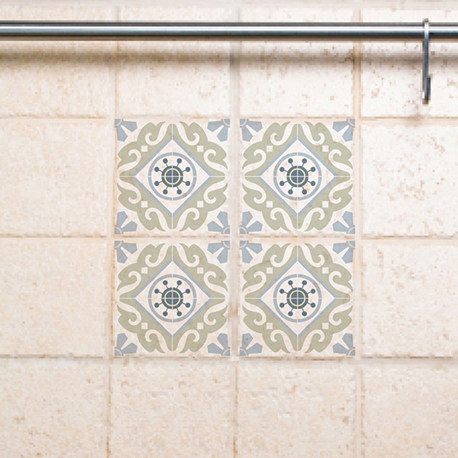 Tile Decals Kitchen/bathroom Tiles Vinyl Floor Tiles Free - Etsy