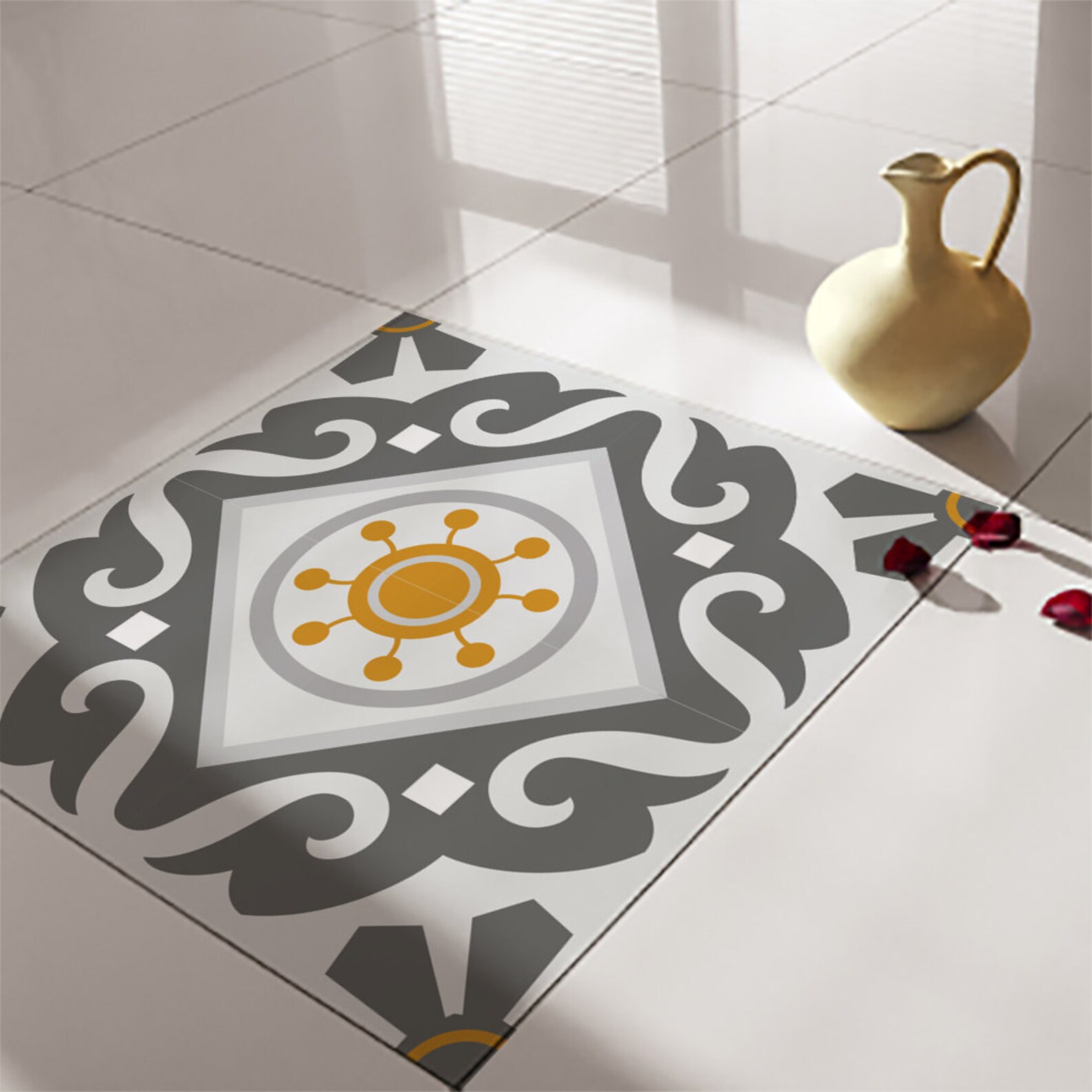 Floor Tile Decals/stickers Vinyl Decals Vinyl Floor Self - Etsy