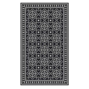 Black & Gray Kitchen Vinyl Mat, Tiles Design, Nordic Design, Decorative ...