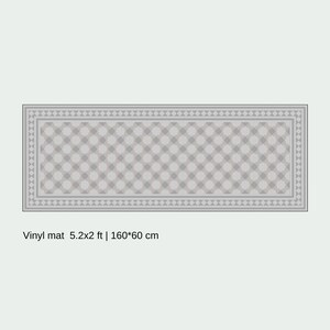Vinyl Living Room Floor Mat, Modern Tile Floor Mat, PVC Living Room ...