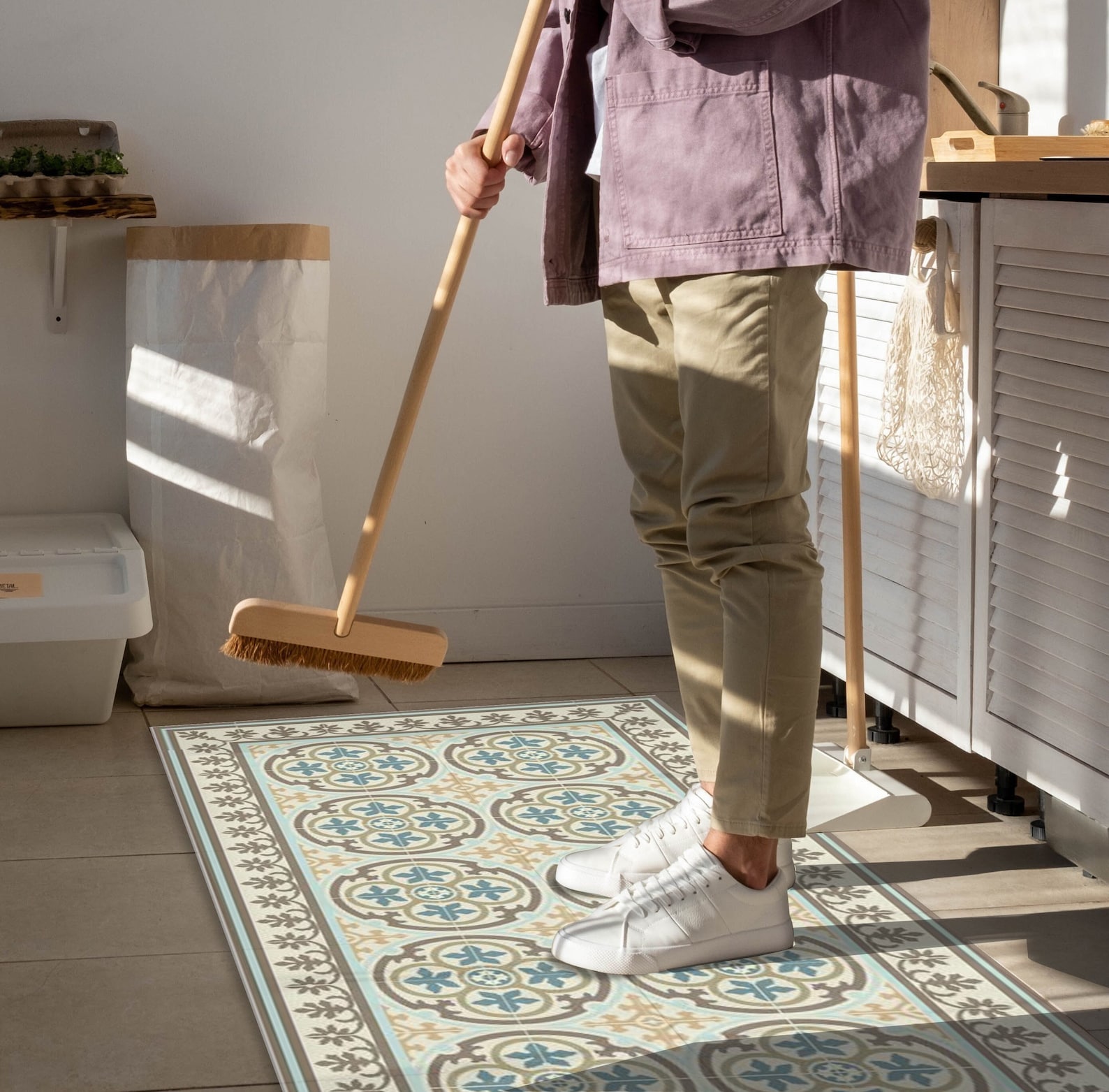 PVC Kitchen Mat Vinyl Kitchen Mat Non Absorbent Vinyl - Etsy