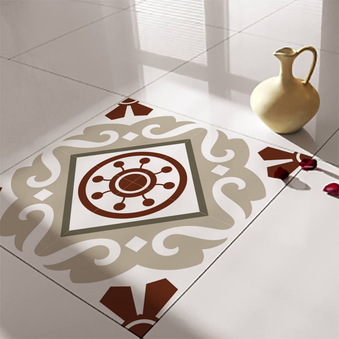 Floor Tile Decals/stickers, Vinyl Decals, Vinyl Floor, Self Adhesive ...