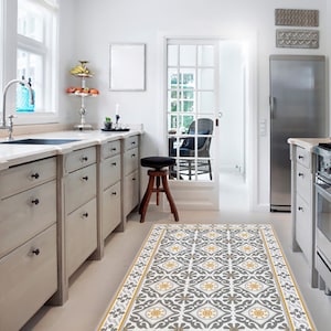 Vinyl Kitchen Mat, PVC Kitchen Mat, Non Absorbent Vinyl, Oriental ...