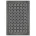 Black & Gray PVC Vinyl Mat , Geometric Design, Kitchen Mat, Livingroom ...