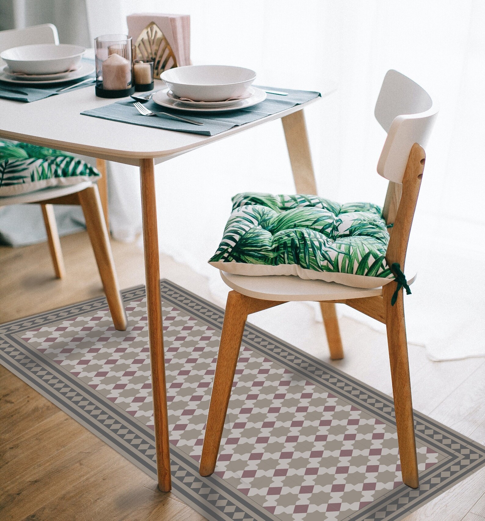 PVC Floor Runner, Kitchen Vinyl Mat, Non Absorbent Vinyl, PVC Kitchen ...