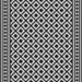 Black & Gray Vinyl Mat Oriental Geometric Design Kitchen - Etsy