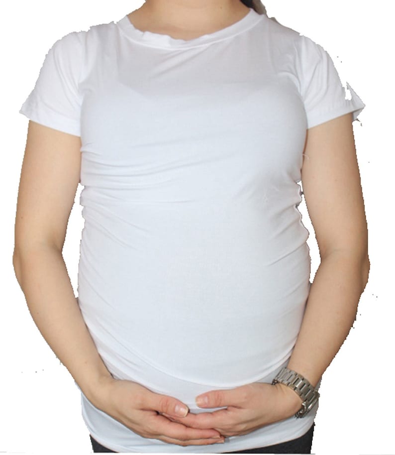 Plain Maternity Shirt Bamboo Organic Cotton Spandex Blank | Etsy