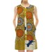Tilda Shift Dress - Orange Wheel Print - Etsy Australia