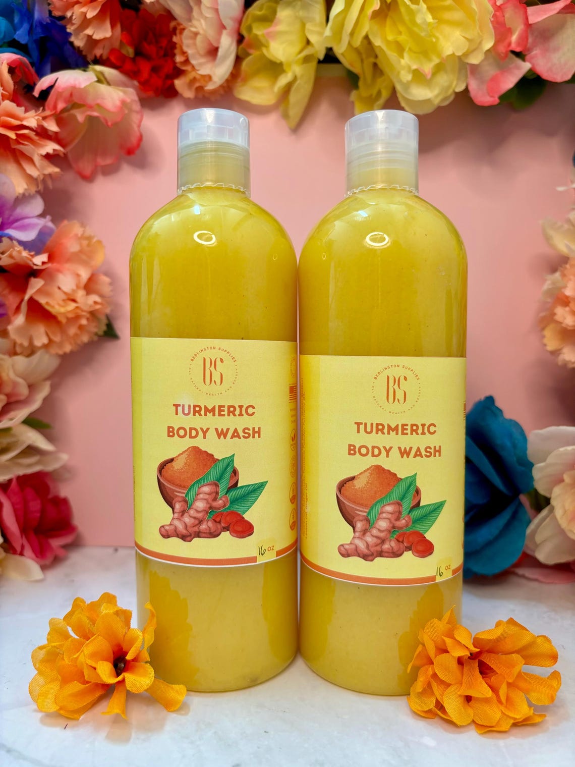Turmeric Body Wash, Sulfate and Paragon Free, Vegan, 8, 16, or 32 Oz ...