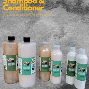 Coconut Mango Shampoo and Conditioner Sets, All Natural, Non-gmo Vegan ...