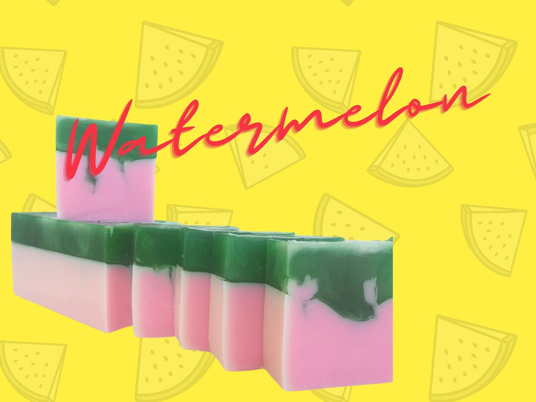 Watermelon Swirl Soaps, Available in Loaf or Single Bar Options - Etsy